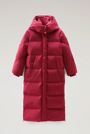 Woolrich jas Aurora Long Parka in het rood - Tip de Bruin